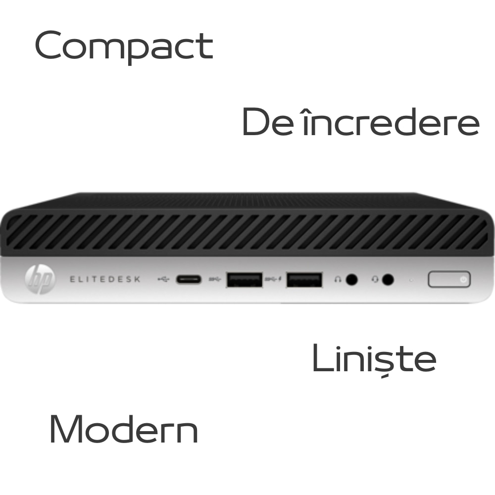 Desktop PC HP EliteDesk, Intel Core i5-8500, 24GB, 1000GB SSD, Windows ...