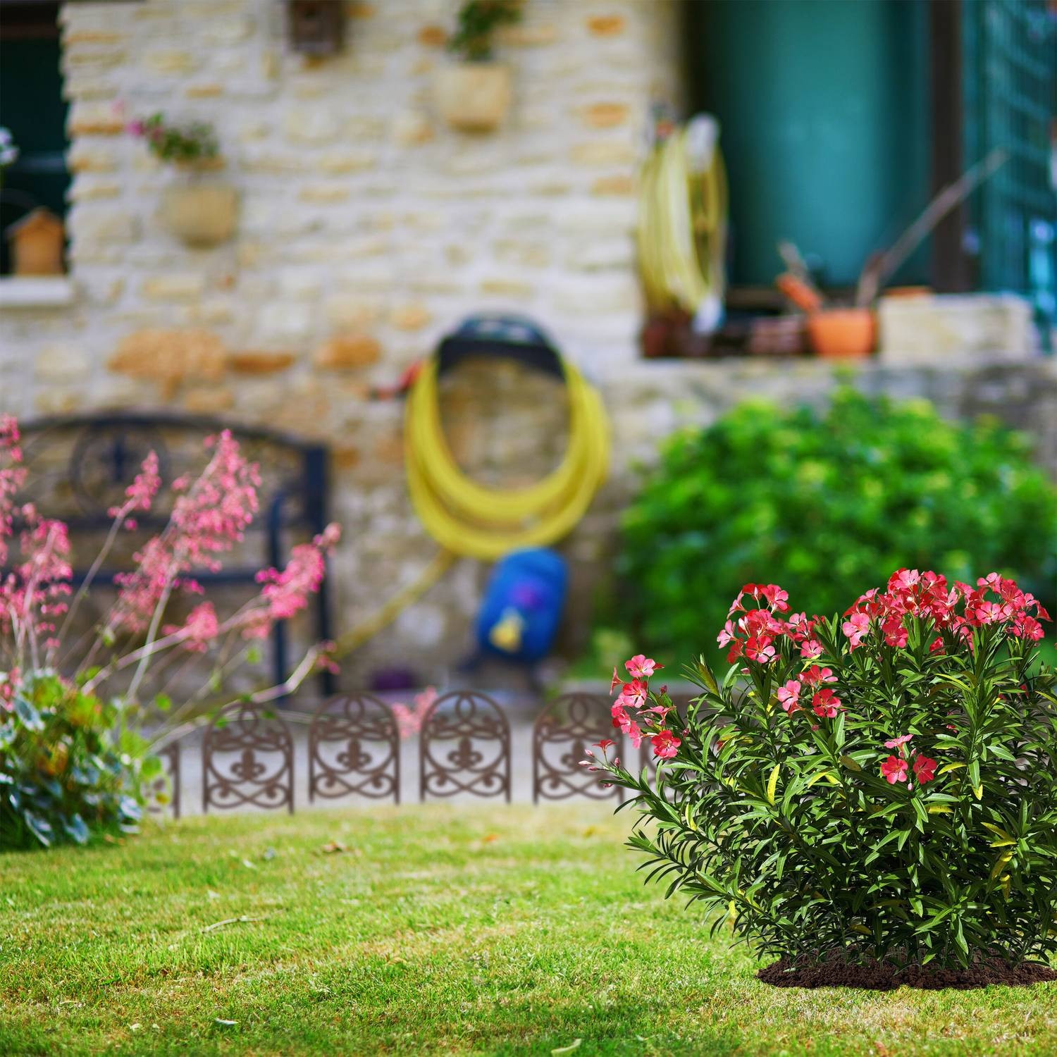 Panouri pentru gard de gradina, Northix, set 10 piese, metal, design ...