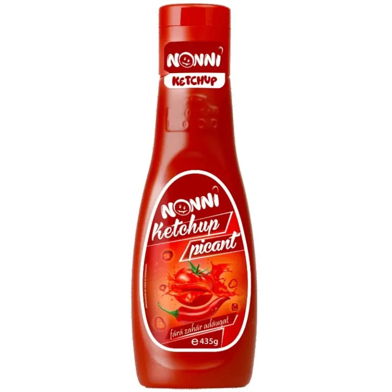 NONNI Ketchup Picant fara zahar adaugat – 435 gr - eMAG.ro