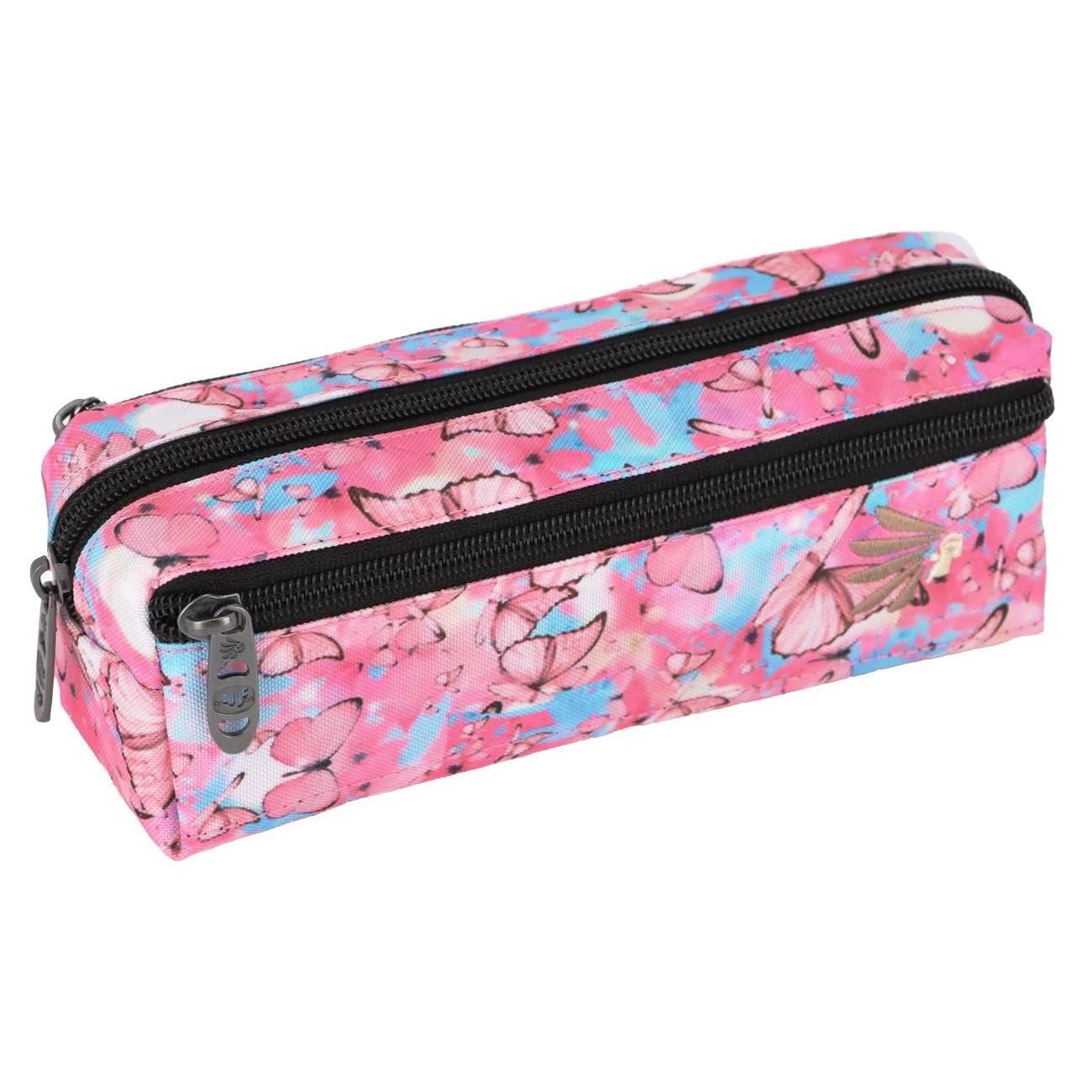 Penar Tub Triplu Neechipat 15NF36 Roz cu Model Fluturi 21x7x7cm - eMAG.ro