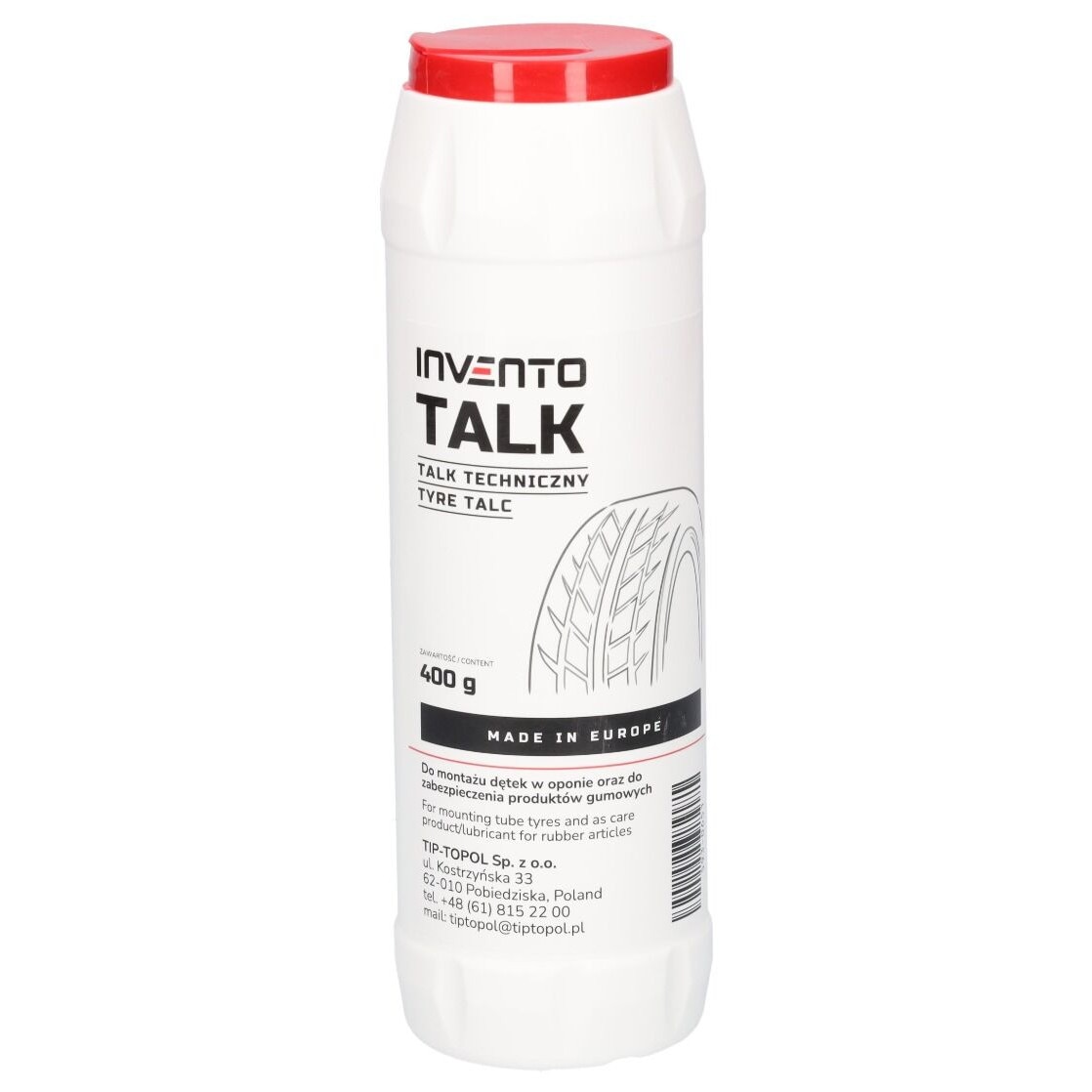 Пудра, Invento, талк за гуми, 400 г - eMAG.bg
