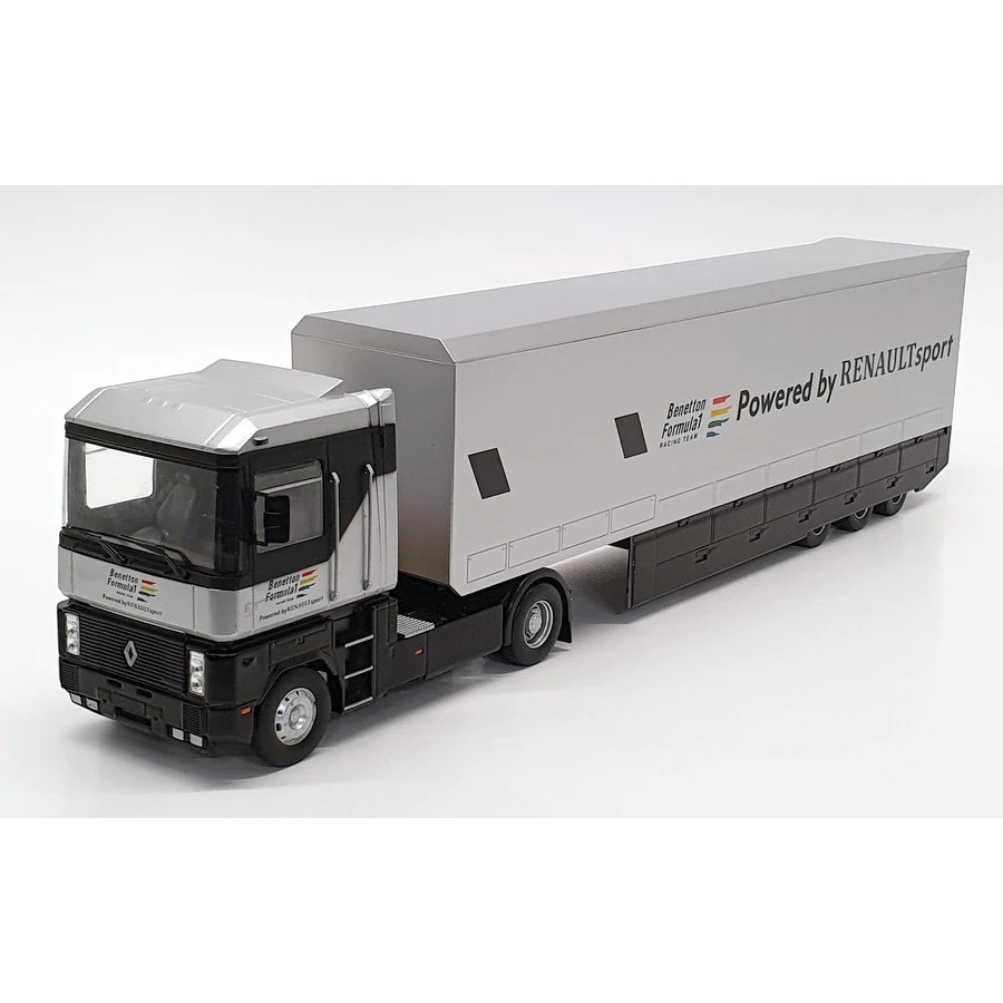 Macheta TIR Renault TR350 Benetton Formula 1 Team Transporter - 1/43 ...
