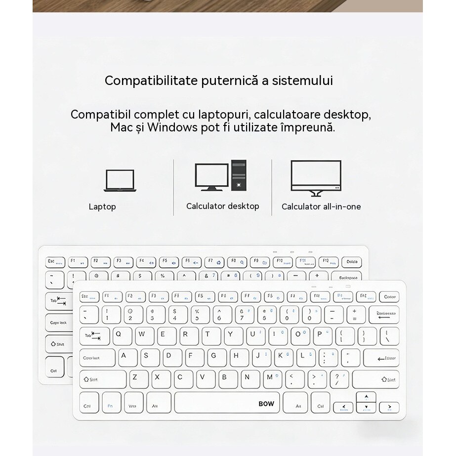 Set Tastatura si Mouse Wireless Silentioasa - Conexiune USB, Ideala ...
