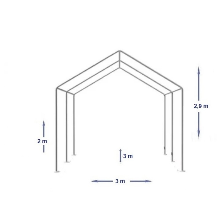 Cort Evenimente TOP CORTURI®, 3x3 M, Cort Petrecere Impermeabil, Cort ...