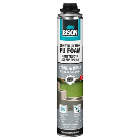 Spuma poliuretanica Bison, adeziv gel, monocomponenta, 700ml - eMAG.ro