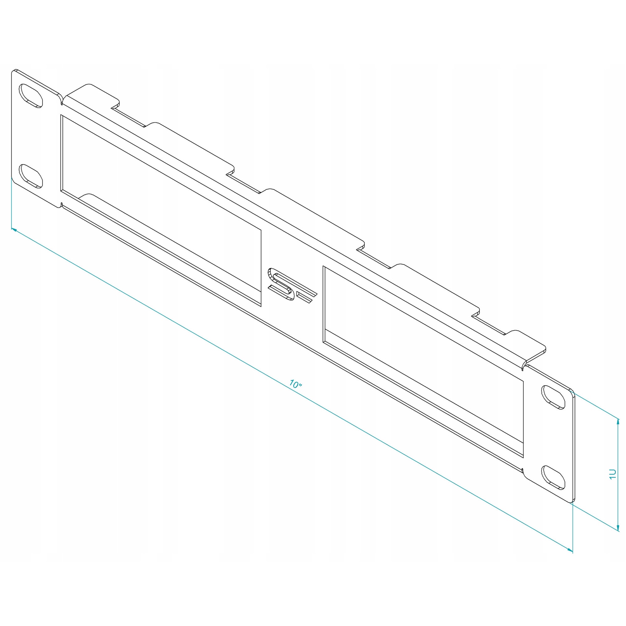 Panou de trecere a cablurilor RACK 10" 1U cu Stalflex gri periat - eMAG.ro