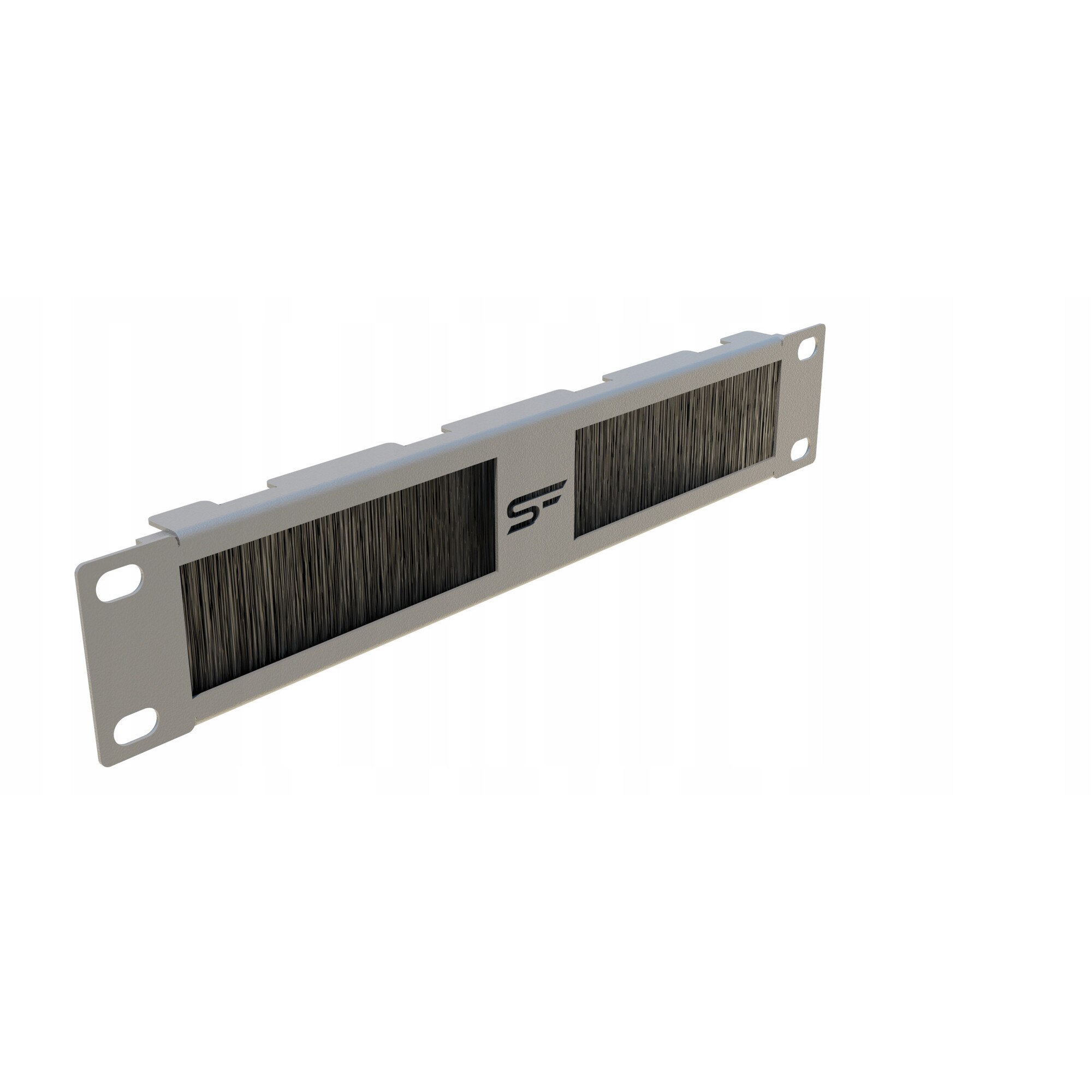 Panou de trecere a cablurilor RACK 10" 1U cu Stalflex gri periat - eMAG.ro