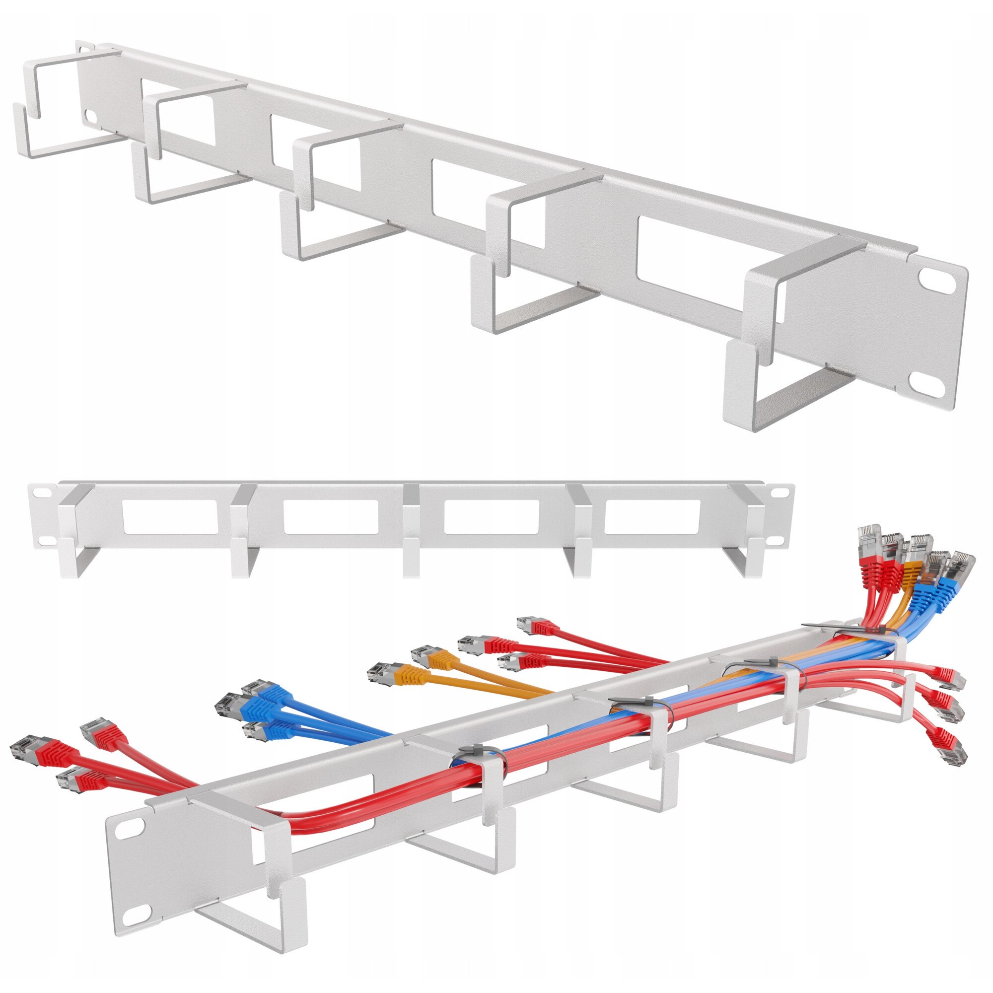 Organizator de cabluri RACK pentru suport metalic pentru dulap RACK 19 ...