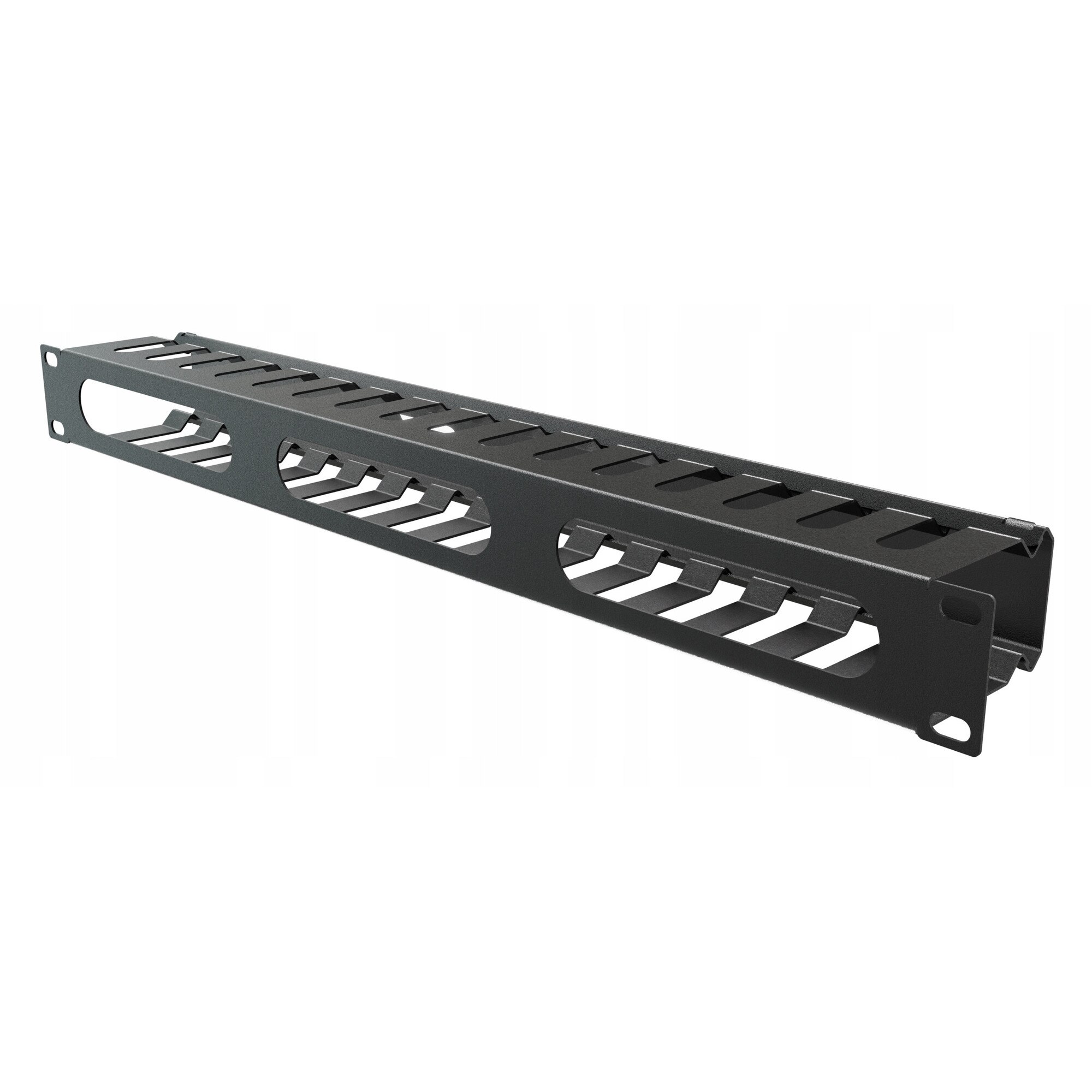 Organizator de cabluri RACK pentru dulap rack 19'' 1U, maner metalic ...