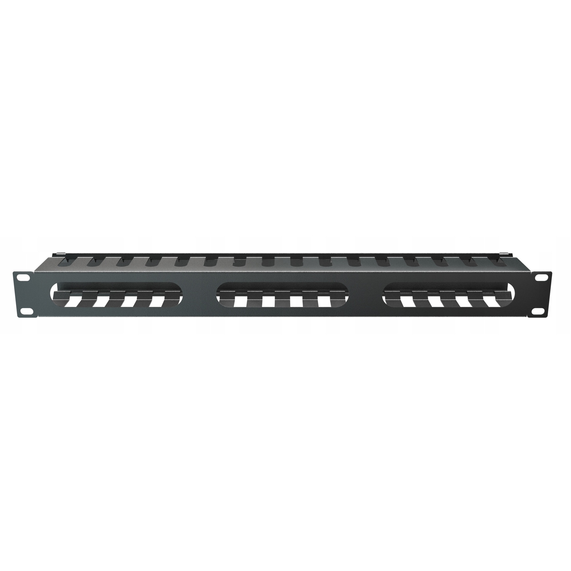 Organizator de cabluri RACK pentru dulap rack 19'' 1U, maner metalic ...