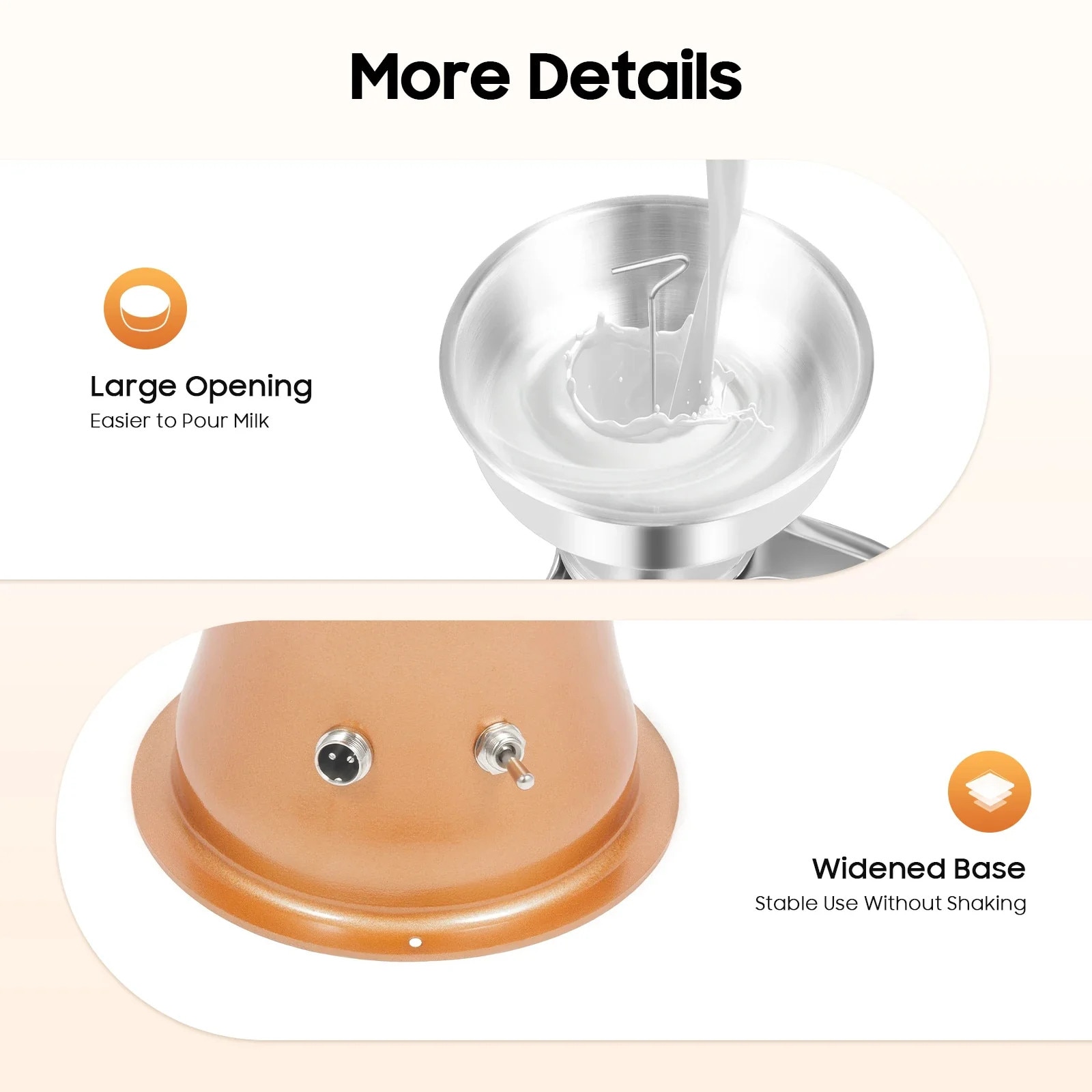 Separator de smantana pentru lapte, 50L/H, otel inoxidabil, galben ...