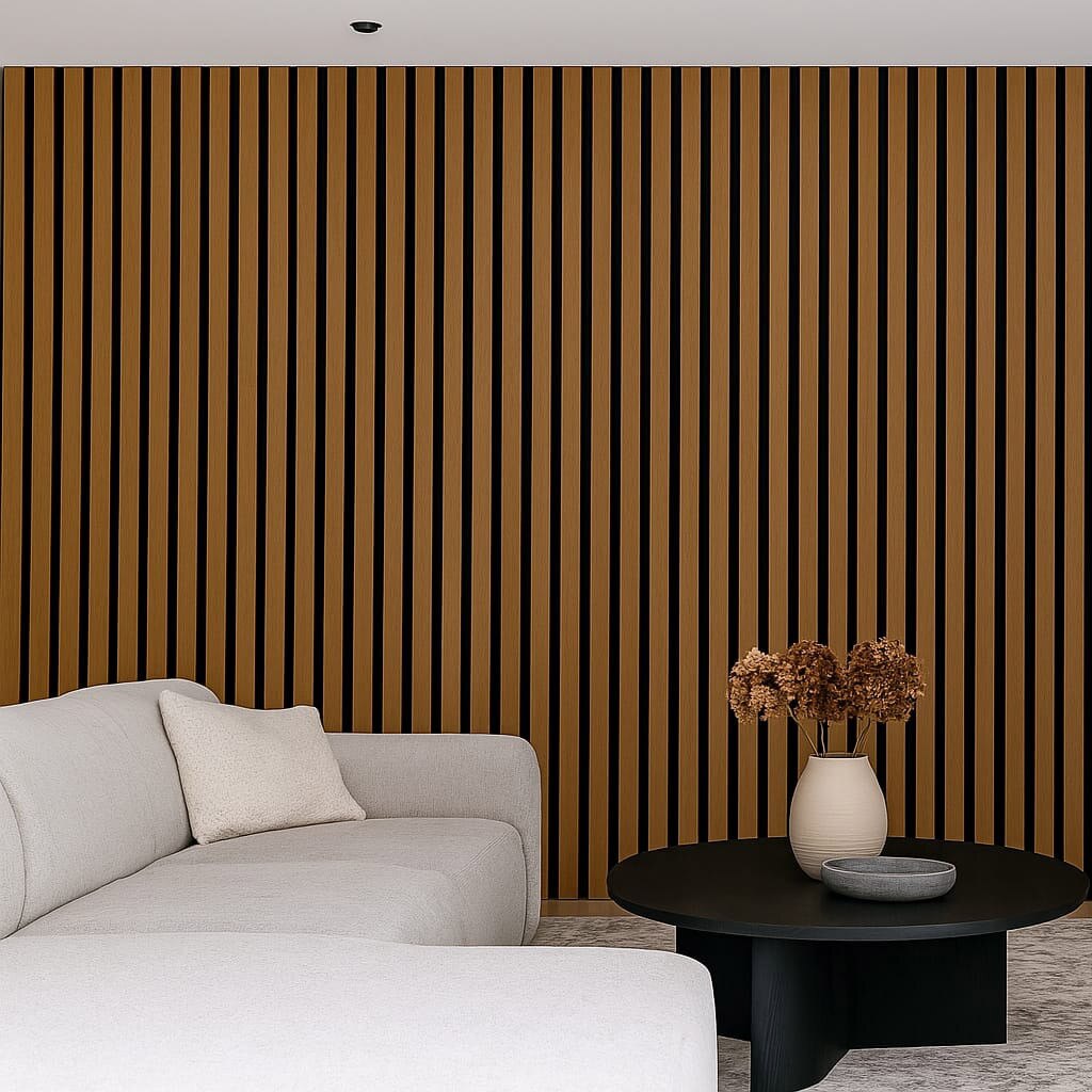 Panou Riflaj Decorativ MDF, Model Nuc 2800 x 450 mm - eMAG.ro