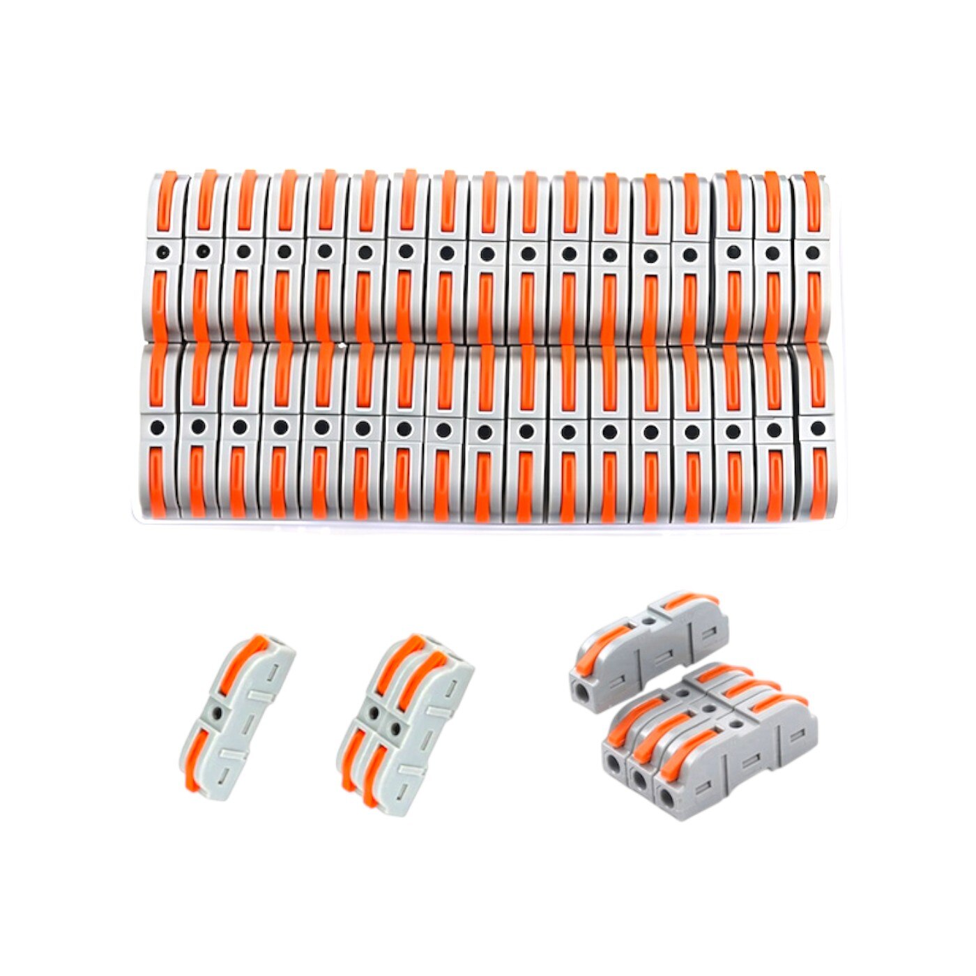 Set 36 conectori rapizi, COBI SMART, portocaliu/gri - eMAG.ro