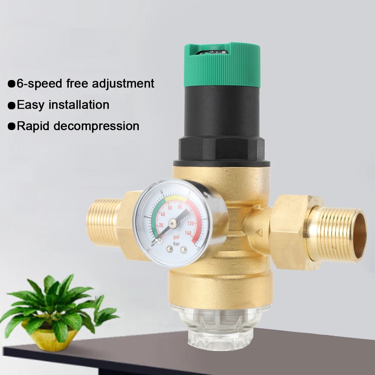 Regulator de presiune, 16 bar, 1-6 bar, 14.4x15.4x10.5cm, 4-85C - eMAG.ro