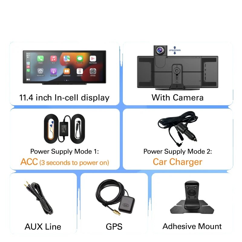 Camera auto DVR, 4G RAM M70, conectivitate 4G, 128G TF Card, ecran ...