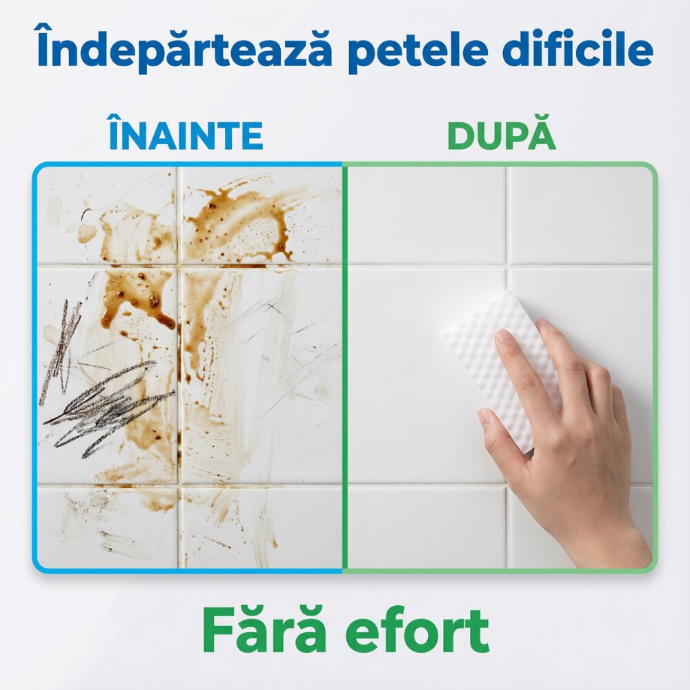 Set 50 Bucati Burete Magic TrioStore® Profesional Curatare Suprafete ...