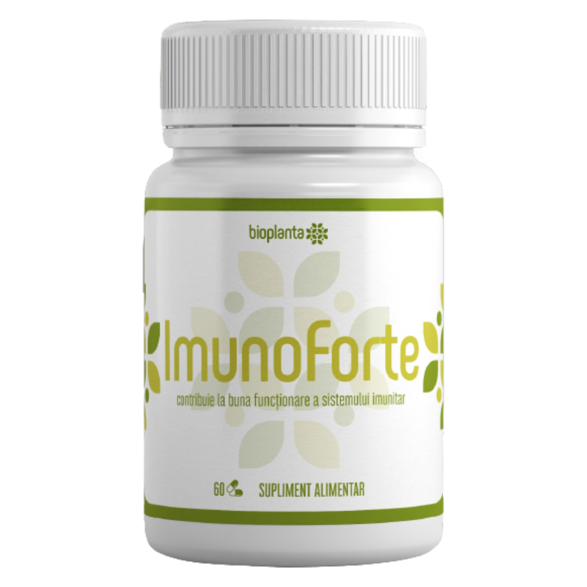 Supliment alimentar Bioplanta Imunoforte Capsule 60 bucati, cu ghimbir ...