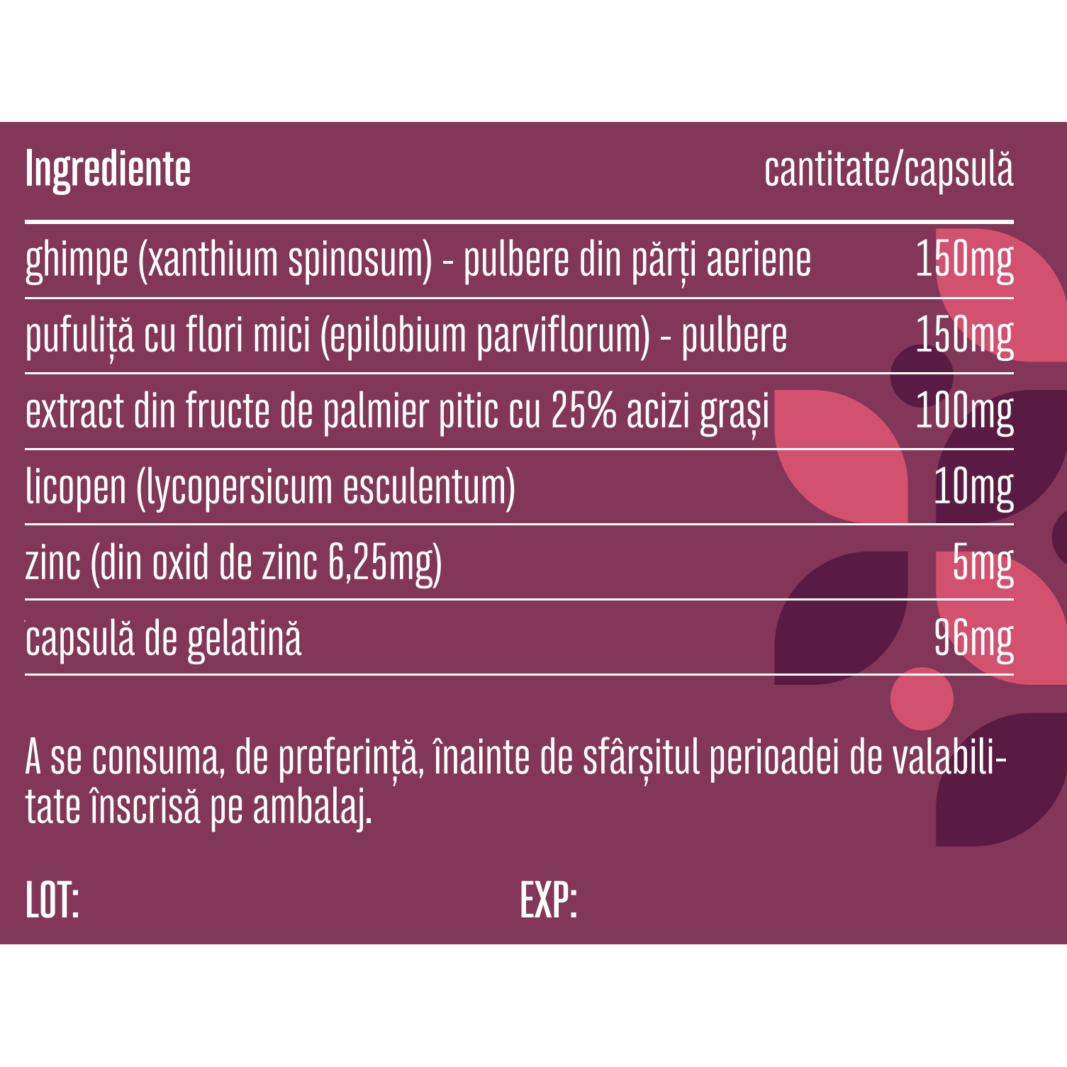 Supliment alimentar Bioplanta Prostat Activ, capsule, 60 bucăți ...