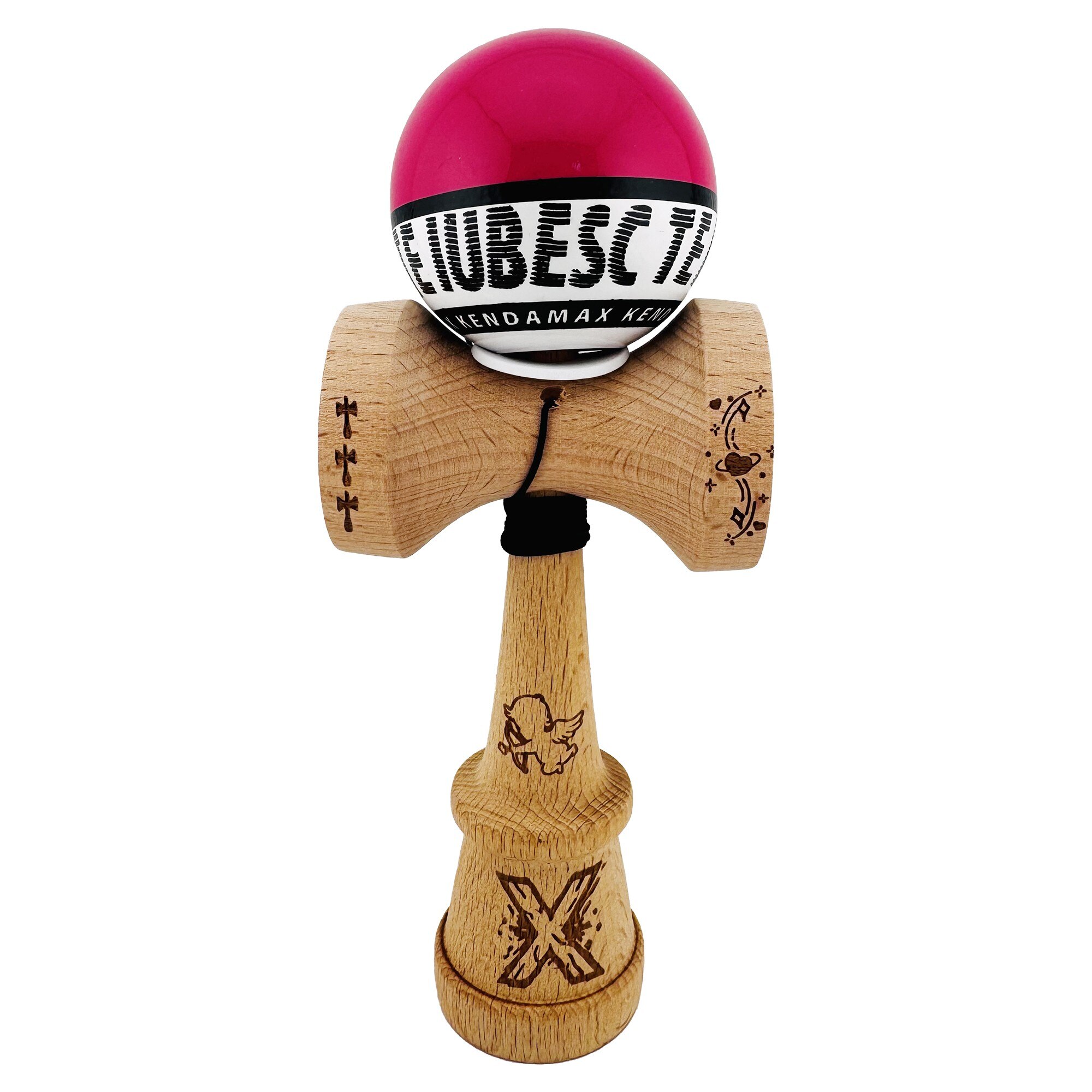 Kendama, LEIBOO, KING SIZE V3, roz, 18 cm - eMAG.ro