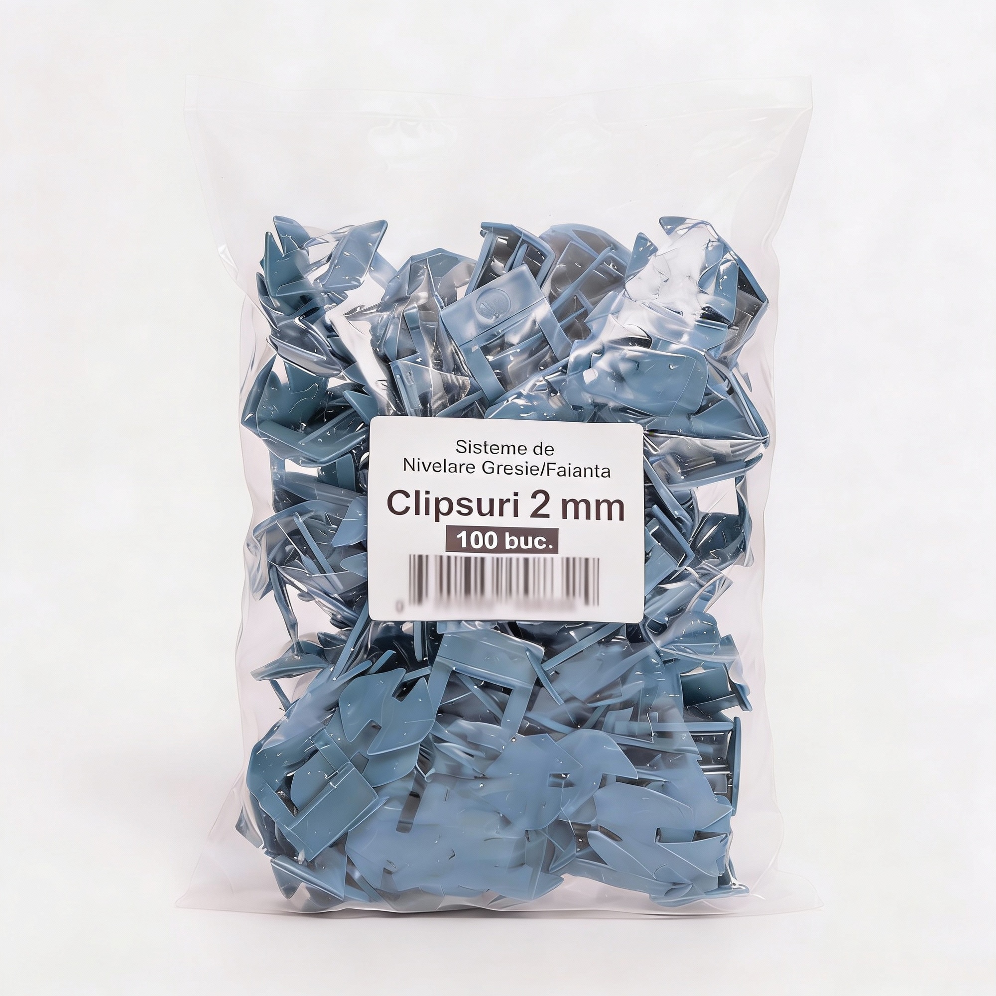 Clipsuri (cleme) nivelare gresie si faianta - 2 mm (100 buc / punga ...