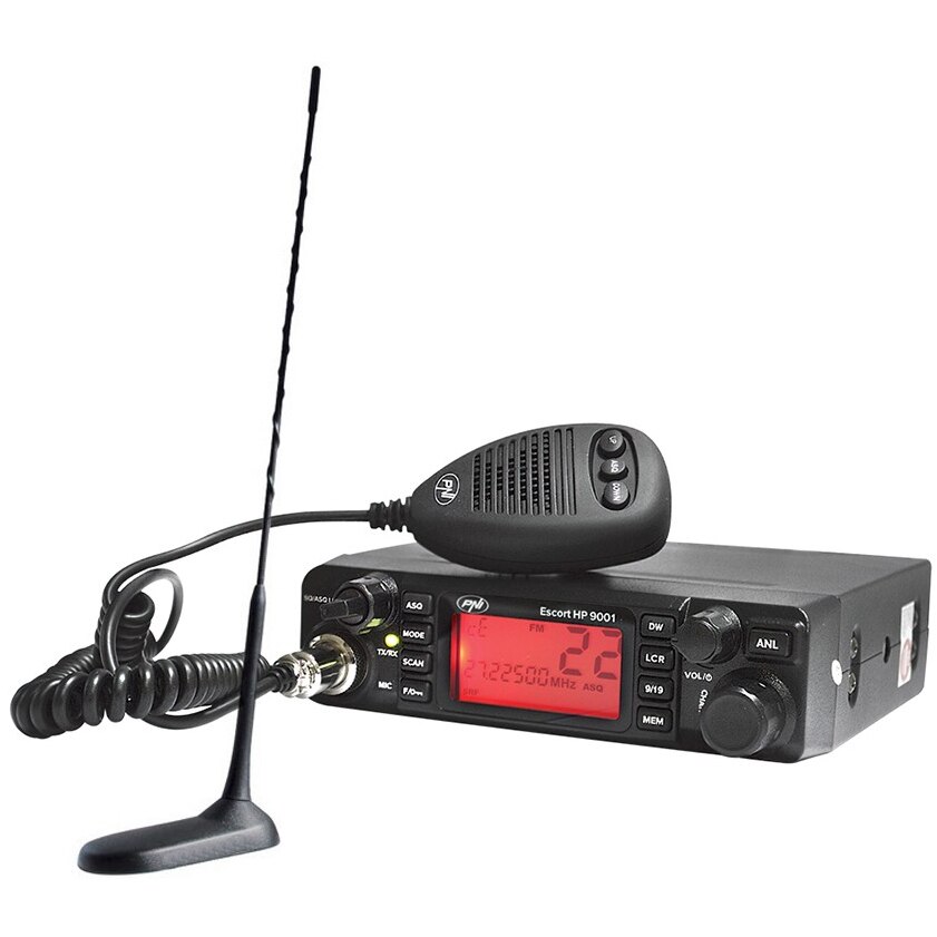 Kit Statie radio CB PNI Escort HP 9001 ASQ + Antena CB PNI Extra 45 cu ...