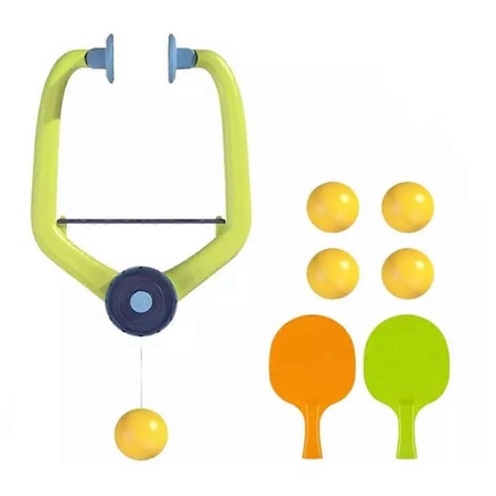 Joc de tenis, antrenor, 2 rachete, 4 mingi, ajustabil, multicolor - eMAG.ro