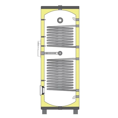 Boiler INOX cu 2 serpentine WENTOREX Blue -IHWe S2 300 litri 3 kW - eMAG.ro