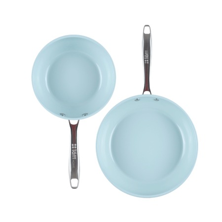 Set 2 Tigai inox cu invelis ceramic antiaderent, 20 + 28 cm, LÄTT Home ...