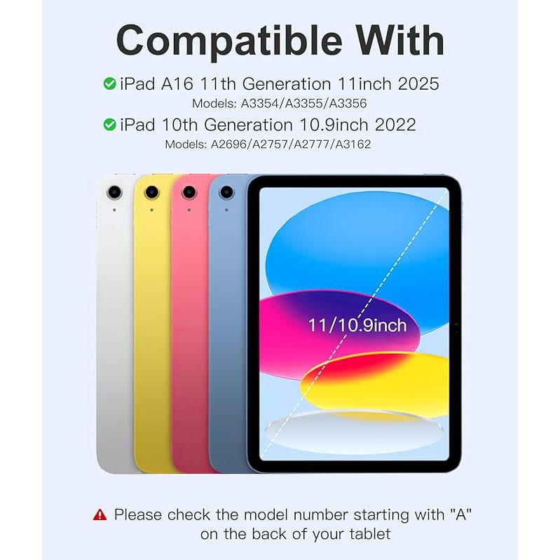 Husa pentru iPad 11 2025 (A16), cu tastatura iluminata wireless ...