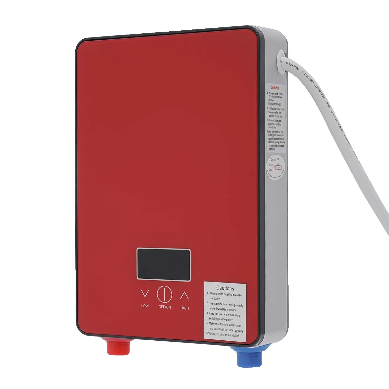 Incalzitor instant de apa, design modern, alb, 6500W, montare pe perete ...