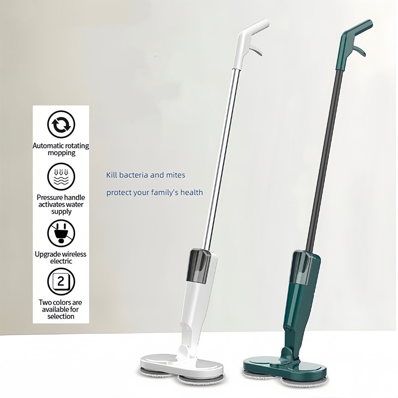 Mop electric, curatare profunda, cu rezervor de apa de 200 ml, design ...
