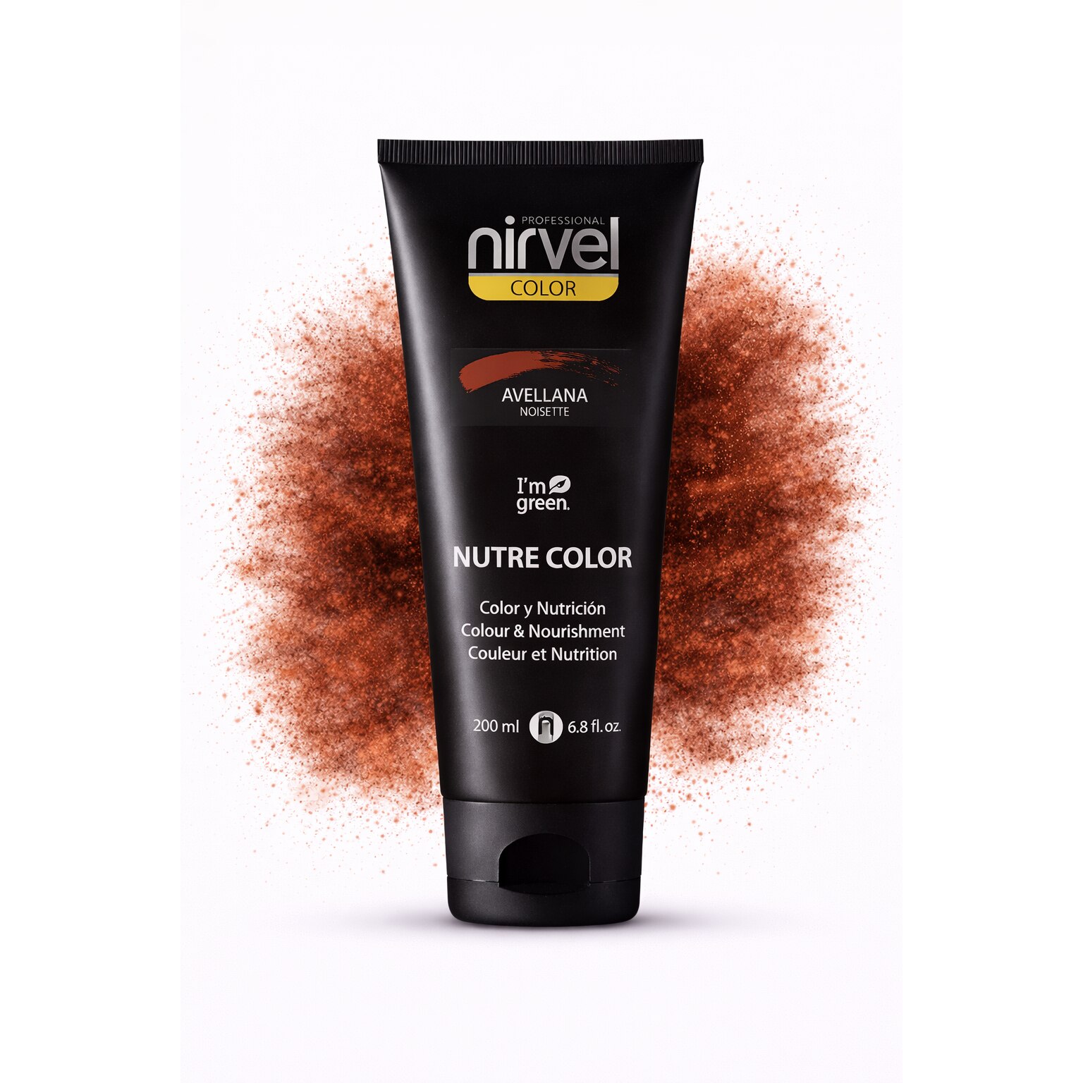 Masca de par Nirvel Nutre Color Coloranta Hazelnut 200ml, nuanta ...