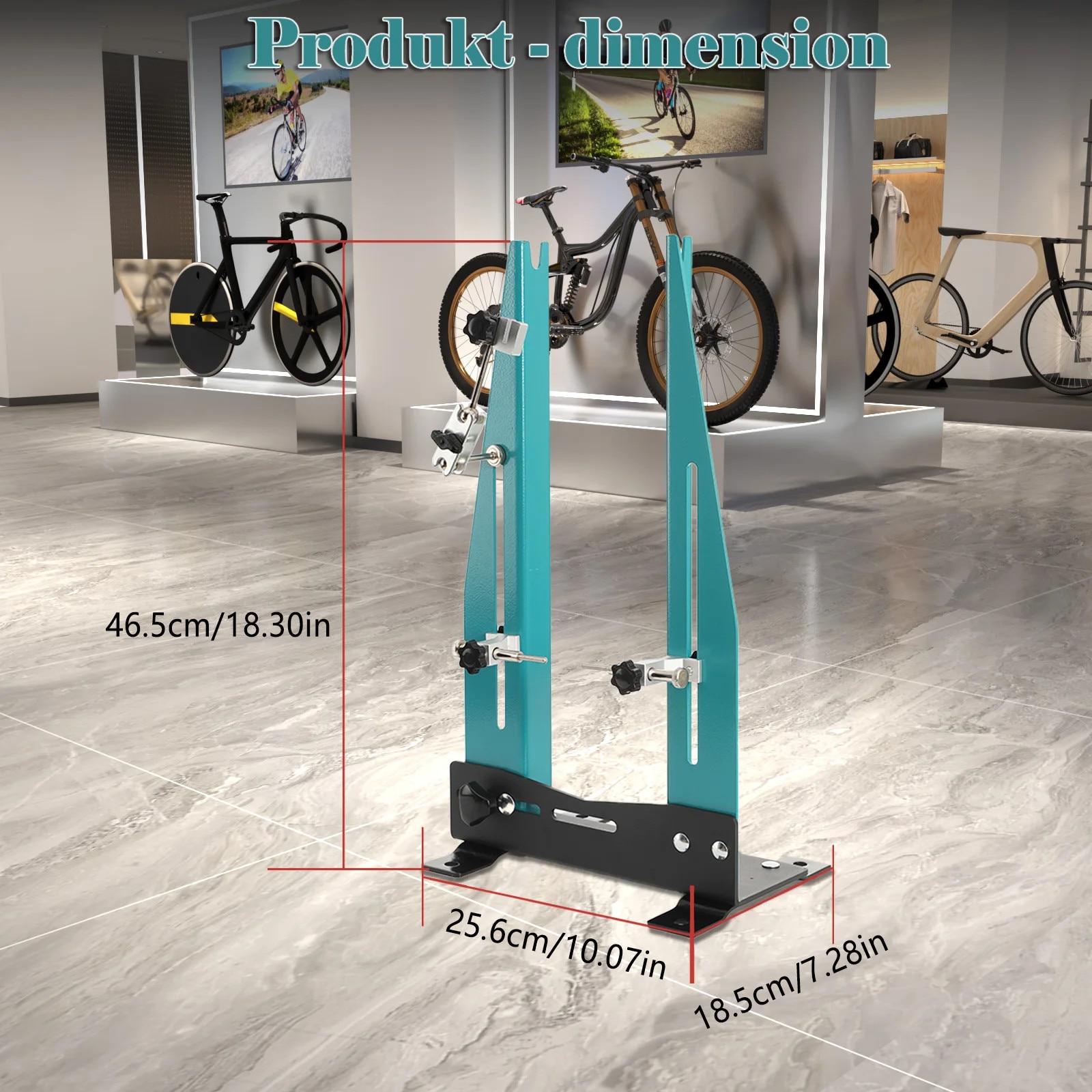 Stand de aliniere roti bicicleta, 16-27.5 inch, latime anvelopa 95-130 ...