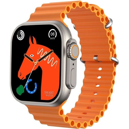 Smartwatch Hoco Y12 Ultra, 2" IPS, ECG, IP67, Auriu - eMAG.ro