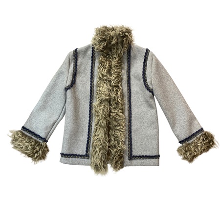 Cojoc costum popular traditional romanesc, postav gri pentru copii 128 ...