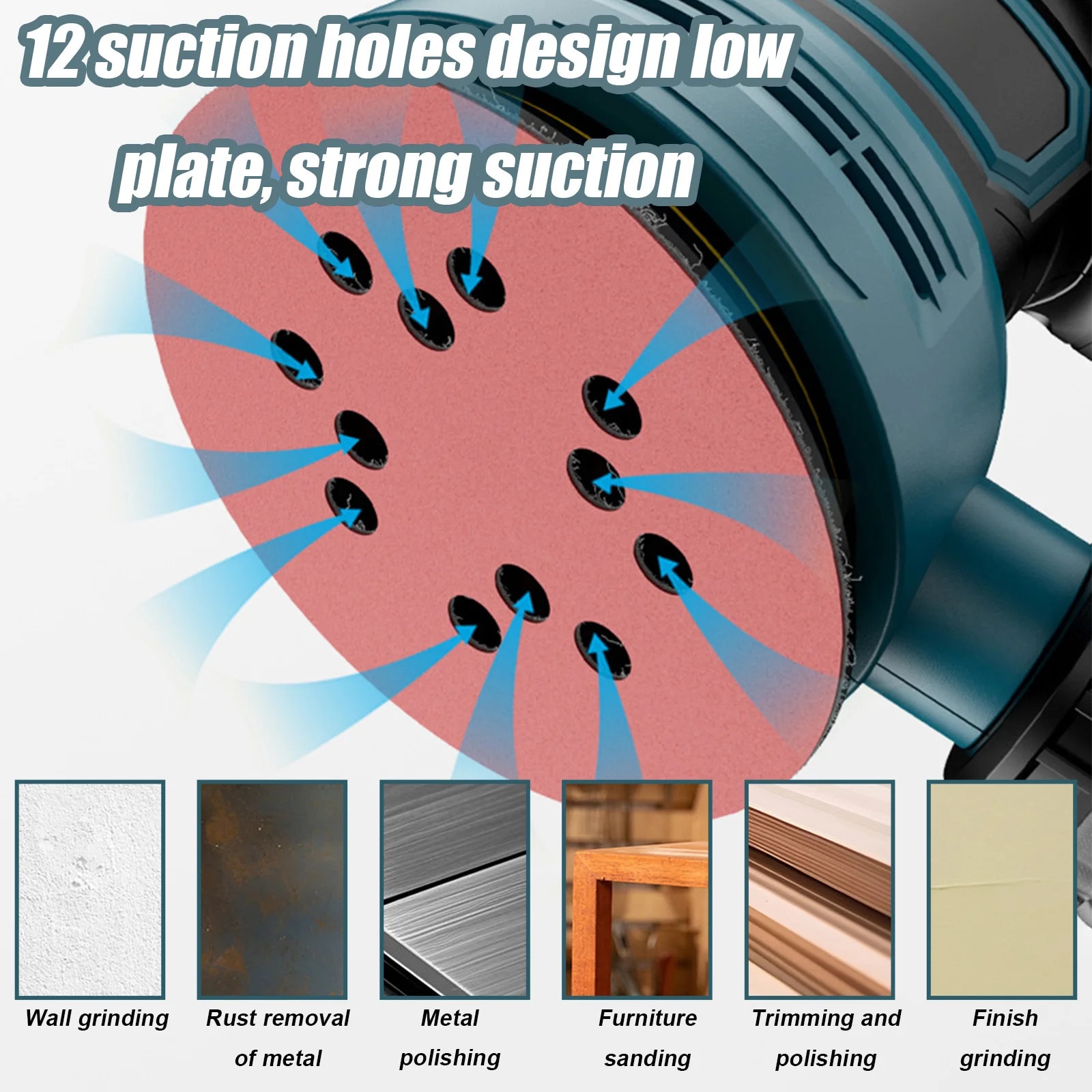 Slefuitor orbital excentric si masina de lustruit, Electric, Disc 125 ...