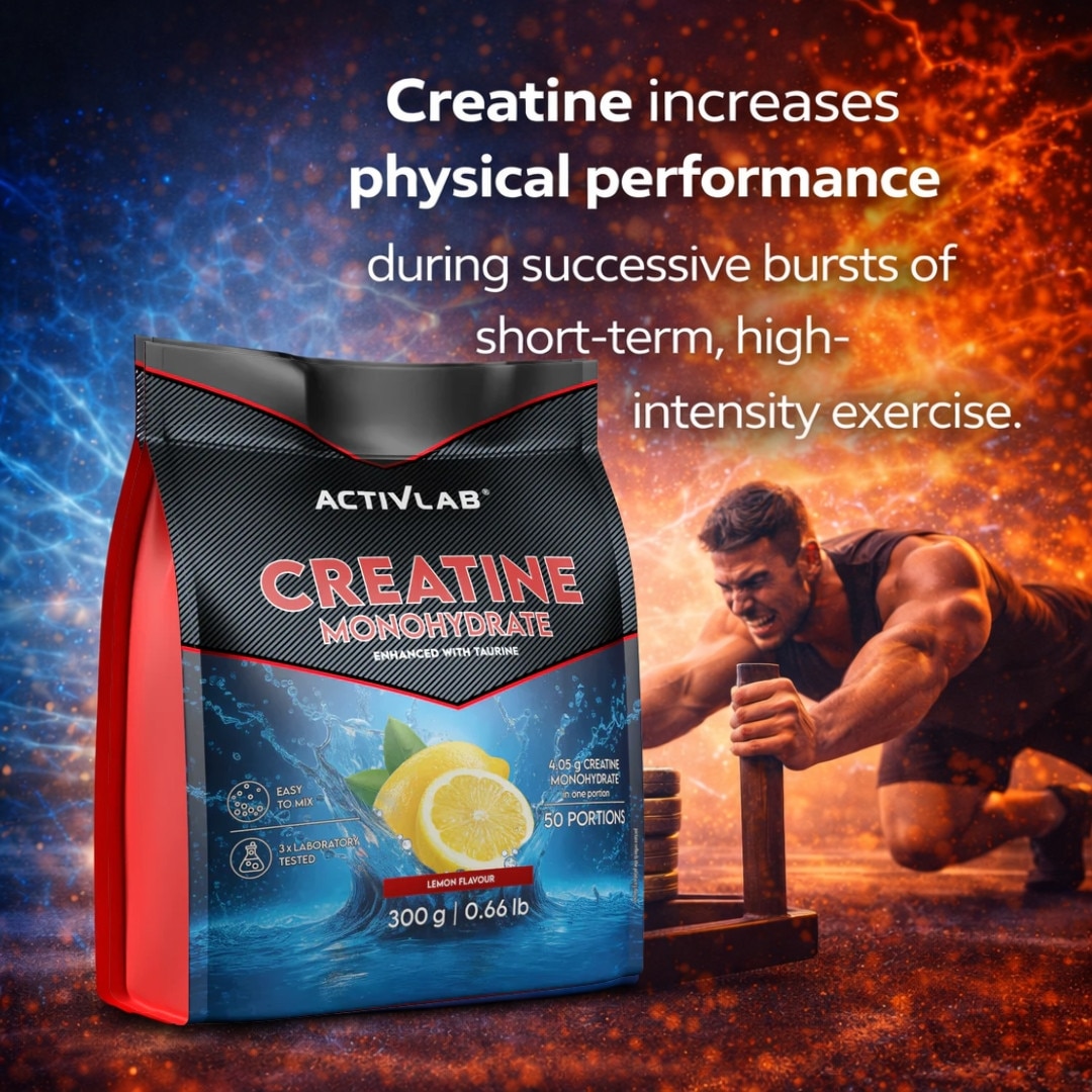 Хранителна добавка Activlab Creatine Monohydrate With Taurine, С Таурин ...