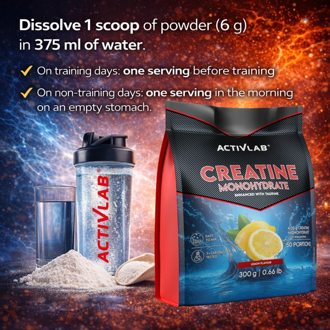 Хранителна добавка Activlab Creatine Monohydrate With Taurine, С Таурин ...