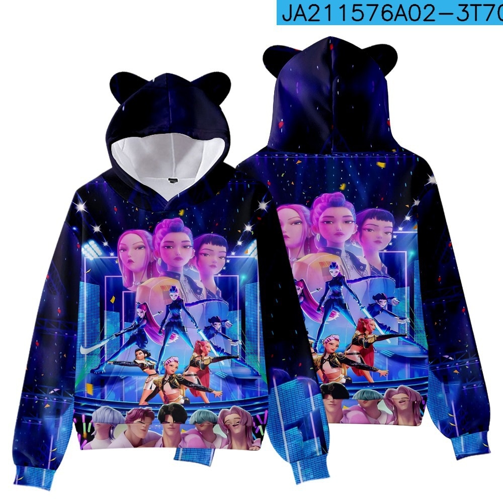 Hanorac fete Kpop Demon Hunters, multicolor, 120 - eMAG.ro