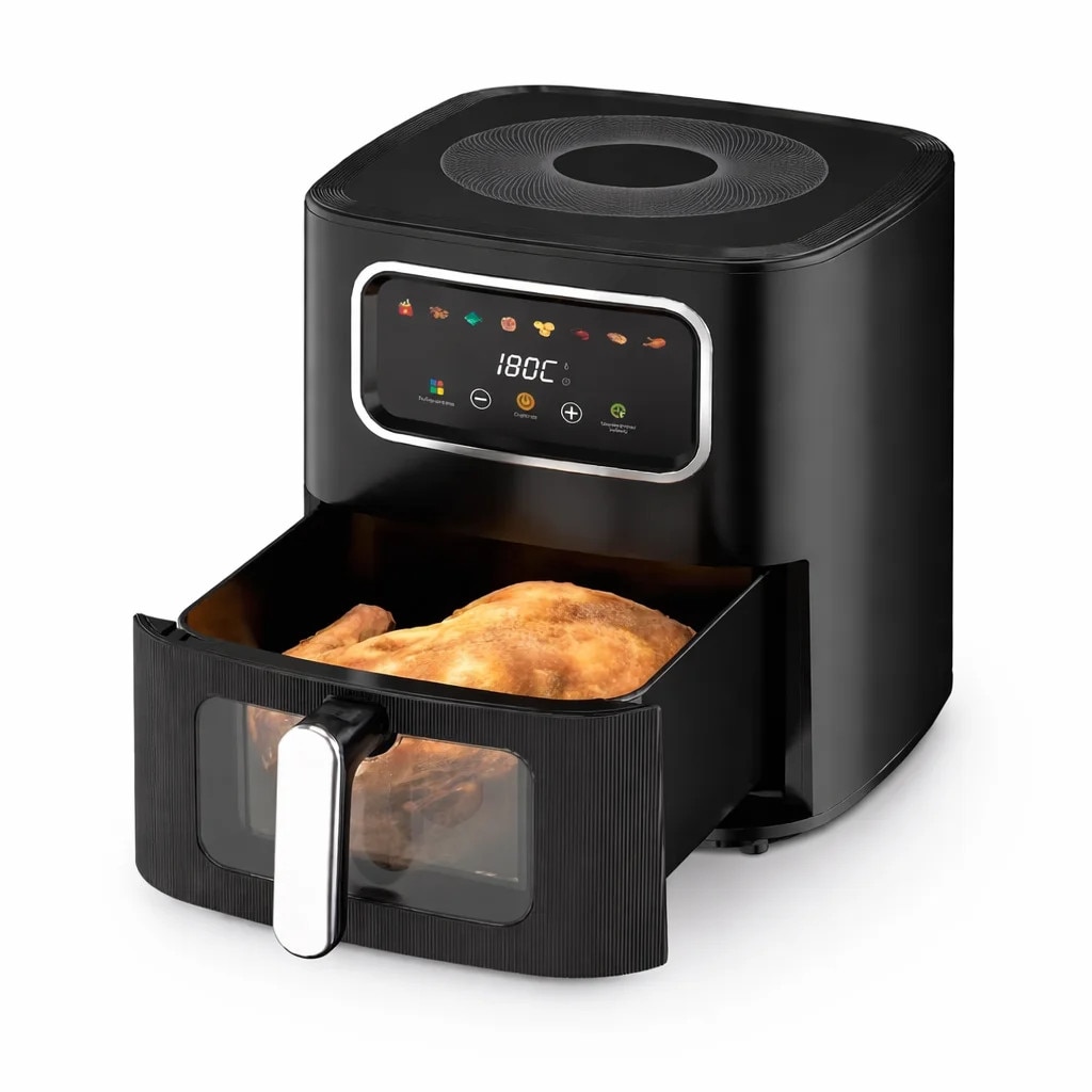 Friteuza cu Aer Cald 10L, 2800W, Control Digital - eMAG.ro