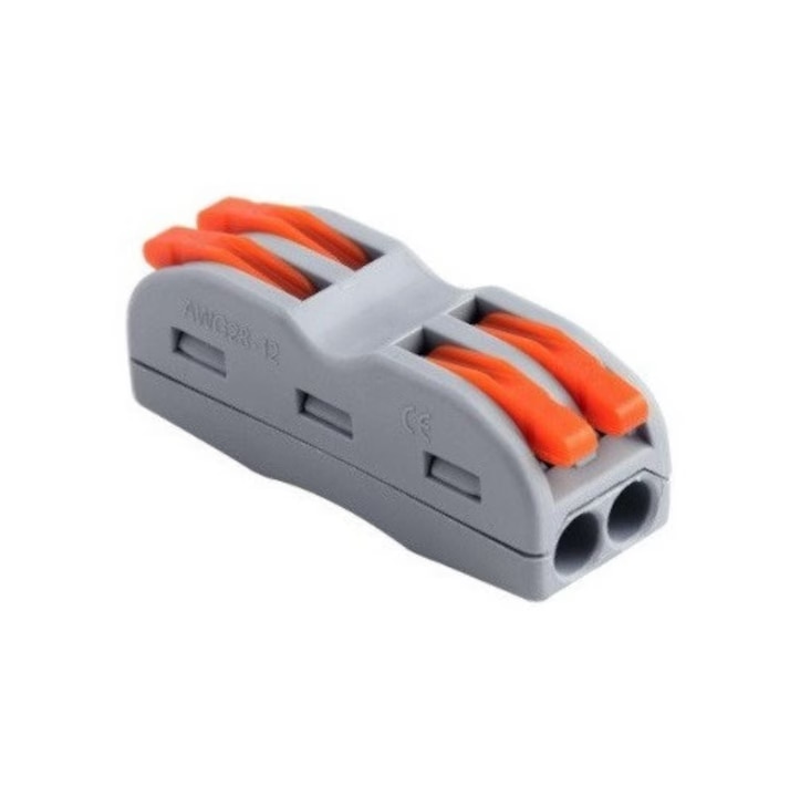 Set 50 de buc Conectori rapizi pentru cabluri electrice, 2 poli la 2 ...