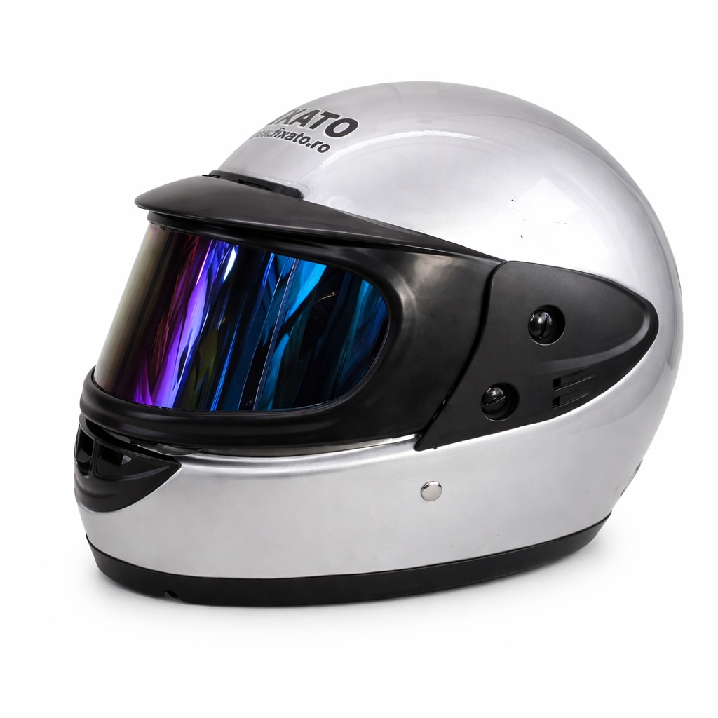 Casca moto/scuter Full face unisex, cu Viziera Dubla, FIXATO, marime ...