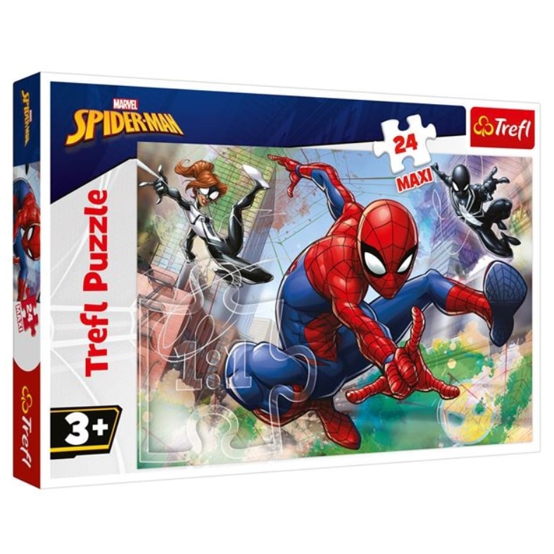 Puzzle pentru copii cu o imagine cu Spiderman, 24 piese - eMAG.ro