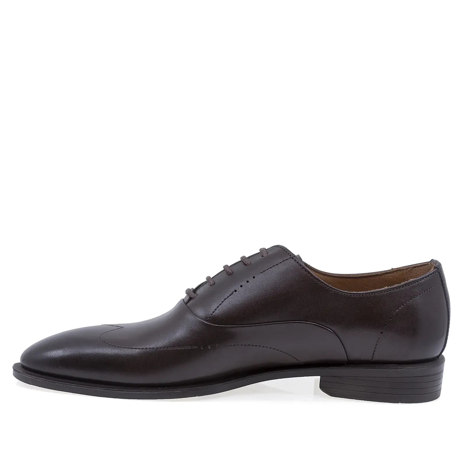 Pantofi barbati eleganti, Goretti, piele naturala, maro, 41 EU - eMAG.ro
