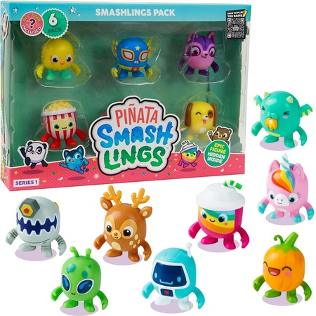 Set Pinata SmashLings 6 figurine aleatorii cu creaturi Smashlings - eMAG.ro