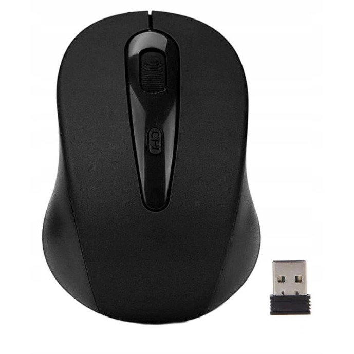Mouse optic wireless Zola, 1600 DPI, raza actiune 10 m, negru - eMAG.ro