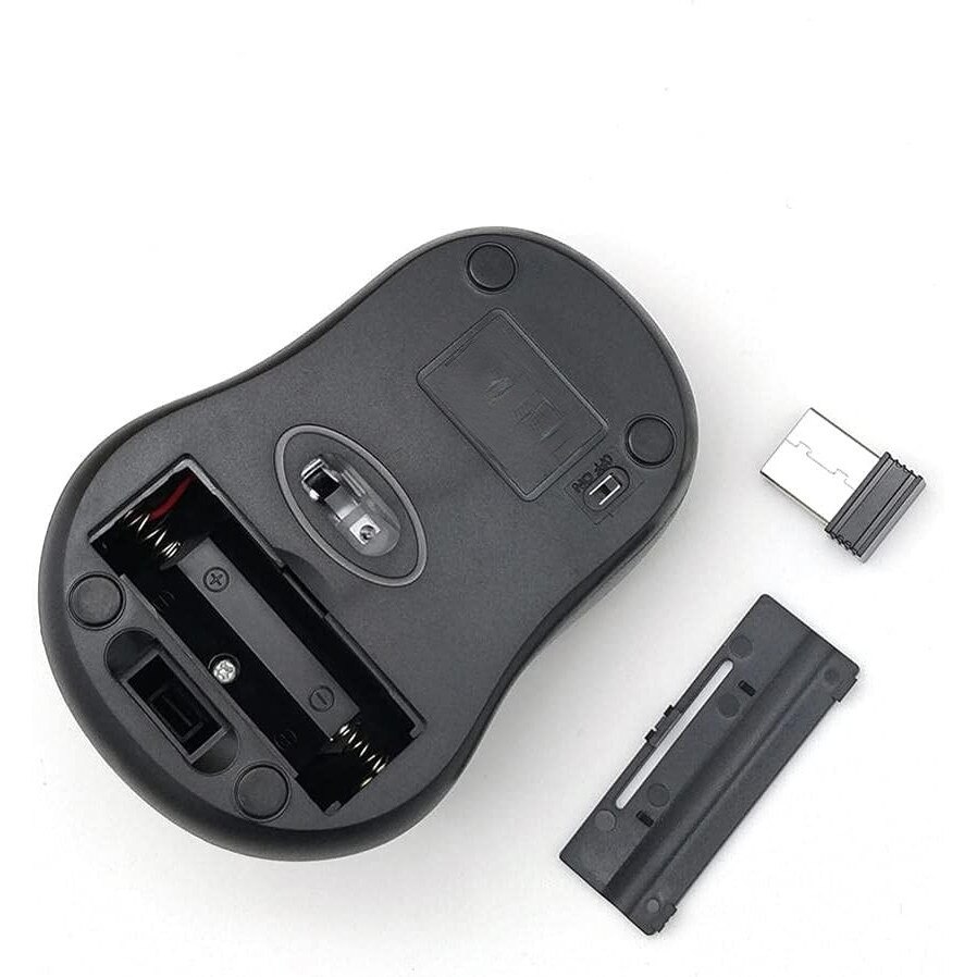 Mouse optic wireless Zola, 1600 DPI, raza actiune 10 m, negru - eMAG.ro