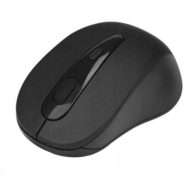 Mouse optic wireless Zola, 1600 DPI, raza actiune 10 m, negru - eMAG.ro