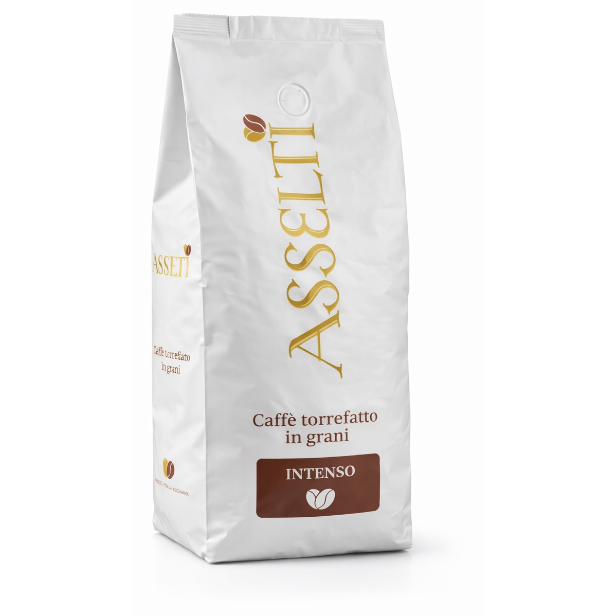 Cafea boabe ASSELTI Intenso, prajita italiana, gust puternic, 1000 g ...