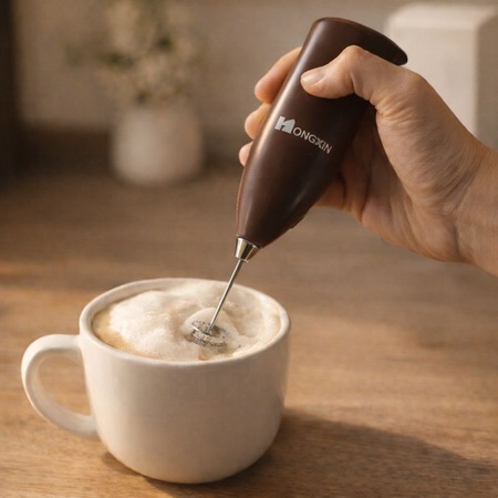 Spumant de lapte, handheld, pentru cappuccino si latte, spumare rapida ...